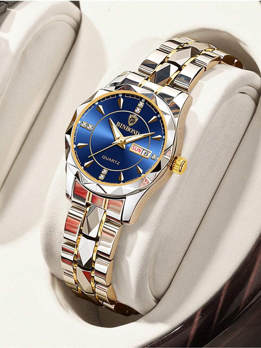 Reloj De Damas Elegante Y De Moda Con Banda De Acero Inoxidable ...