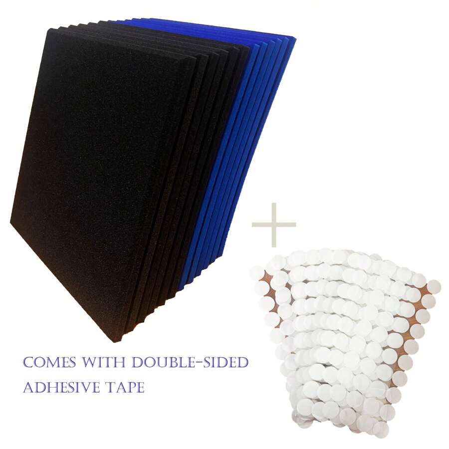 12pcs 12inch X12inch X 0.6inch Customized Painted (6 Black+6 Blue) High ...