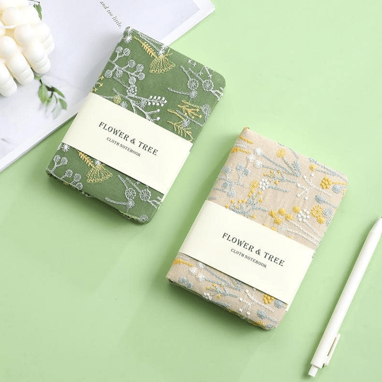 1pc Notebook With Flower Embroidery Design | SHEIN USA