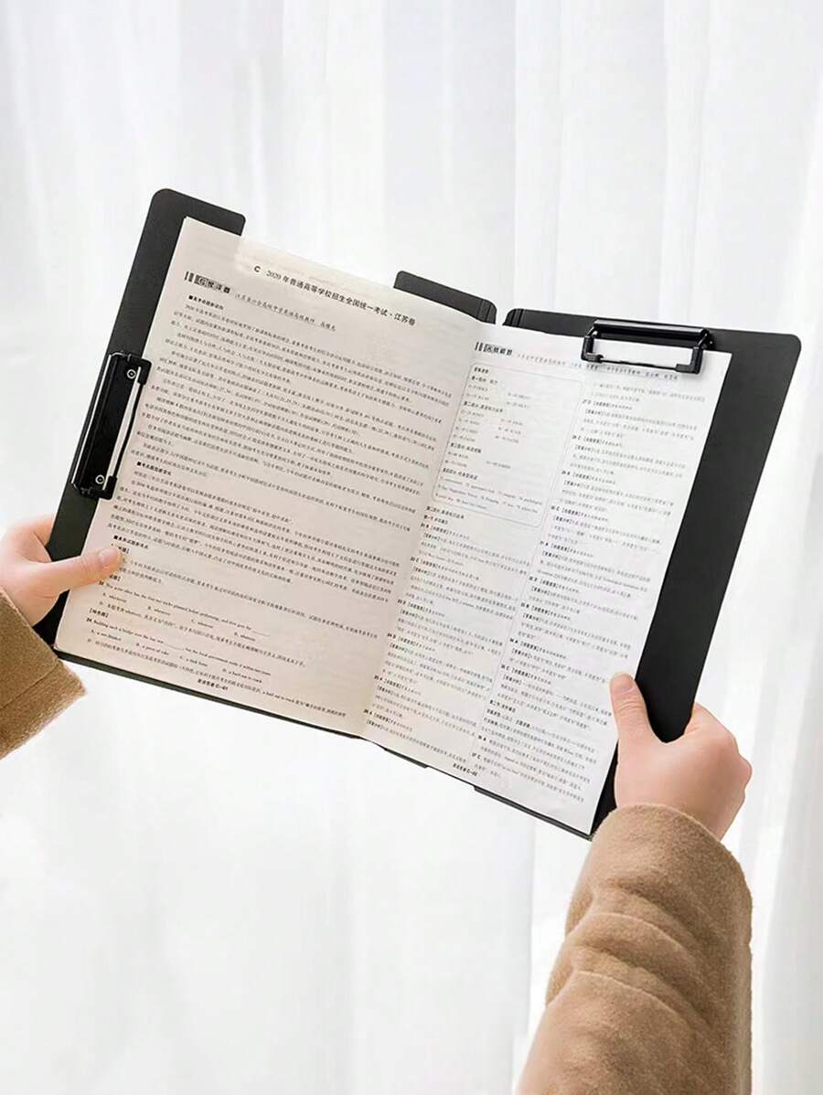 1pc Metal Double-clip Data Book, A4 Size File Organizer, Filing Pad ...