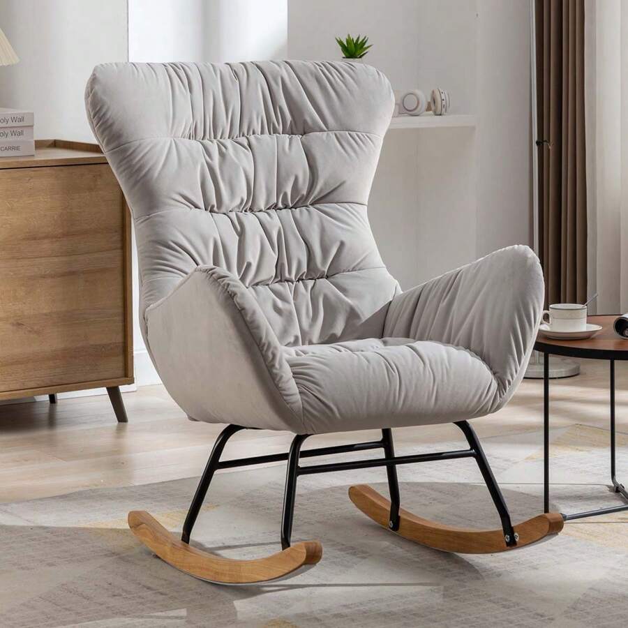 Teddy Fabric Rocking Chair | SHEIN USA