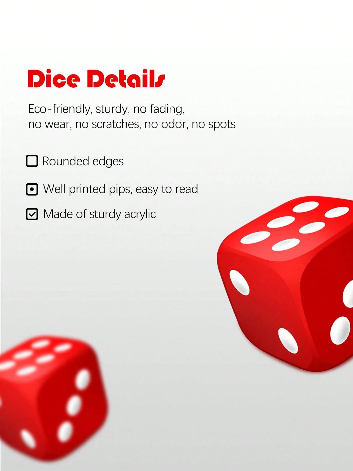 Set Of 100 16mm 6-sided Dice, 10 Colors Standard Gaming Dice, Board ...