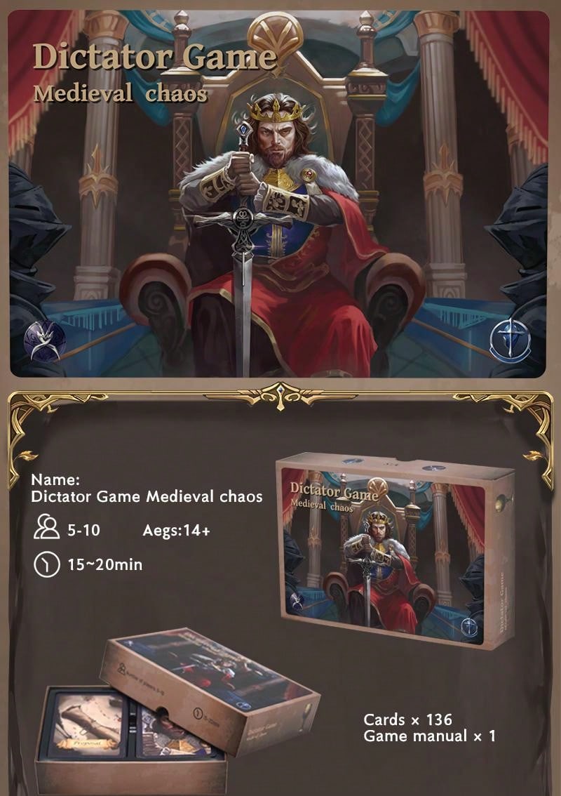 Strategy card game, 5-10 players, 136 card game, party game for friends ...