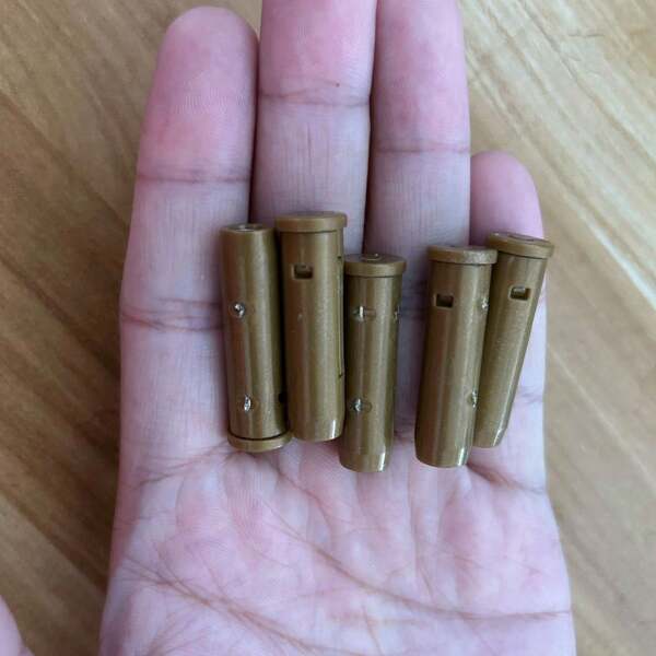 12pcs Bullet Shells For Double-Action Revolver, Plastic/Metal Replica ...