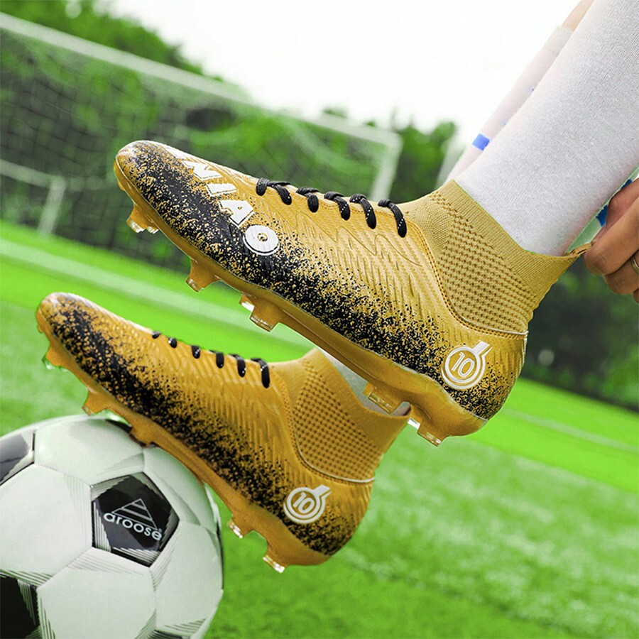 Football Shoes For Men And Women With Long Spikes, Professional Match ...