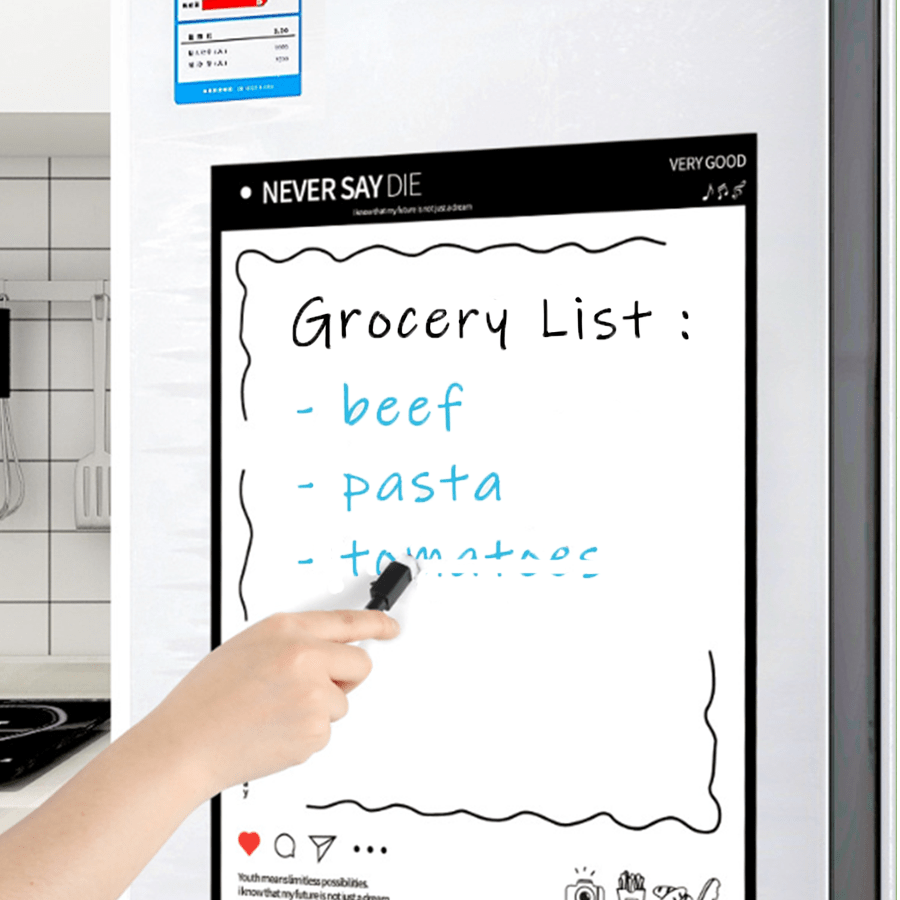 Magnetic Dry Erase Whiteboard Sheet - 15 x 12 inches Small Magnet ...