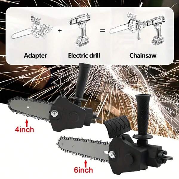 1pc, Mini Electric Drill Chainsaw, 4" 6" Electric Chain Saw Drill ...