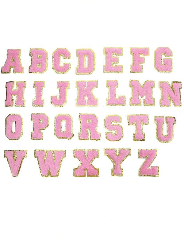 Fabric Patches With Embroidered 26 English Letters For Bag Decoration ...