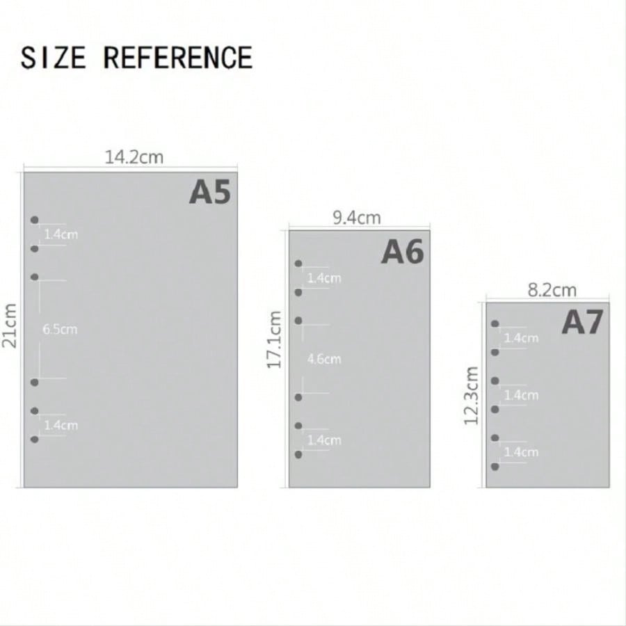 40 Pages Harphia Colorful Cartoon 6-ring Binder Grid Paper | SHEIN EUR