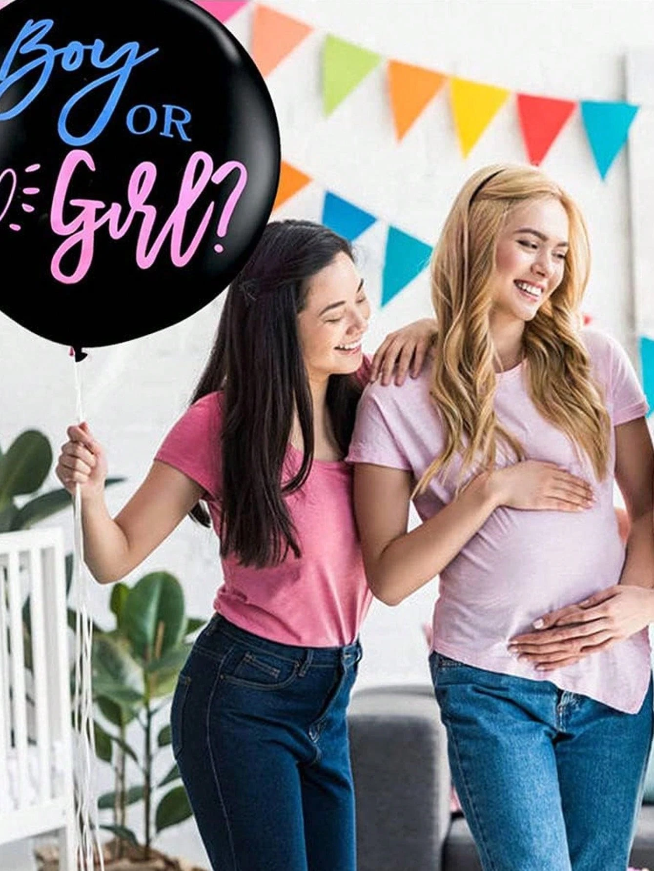 3pcs Set Gender Reveal Balloon 2 Pieces 36" Gender Reveal Balloon ...