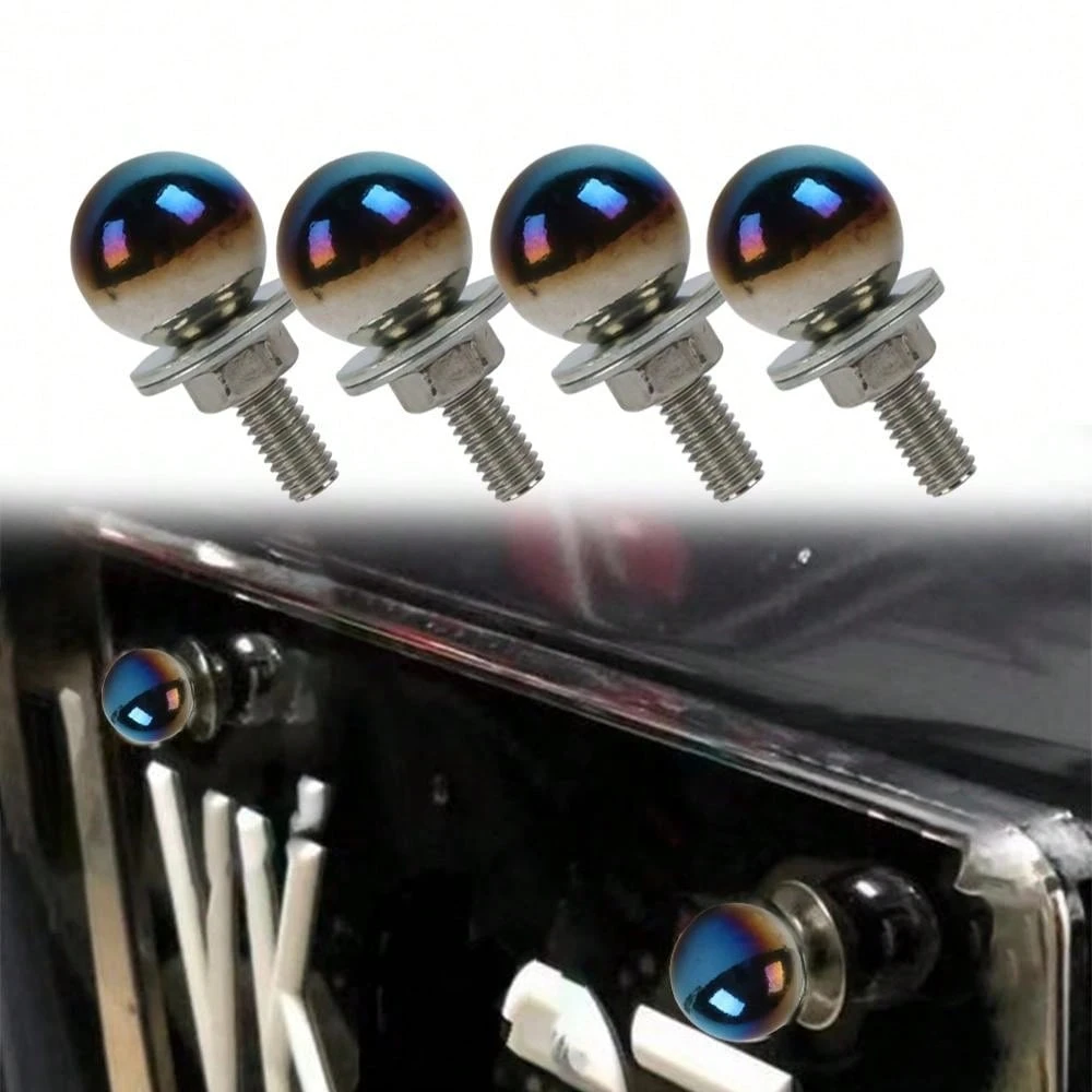 Car License Plate Fixed Screw Stainless Steel Screw Blue & Colorful ...