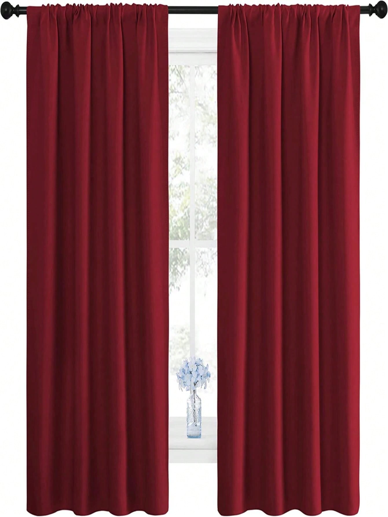 Blackout Vertical Blinds - Solid Color Thermal Insulated Curtains ...