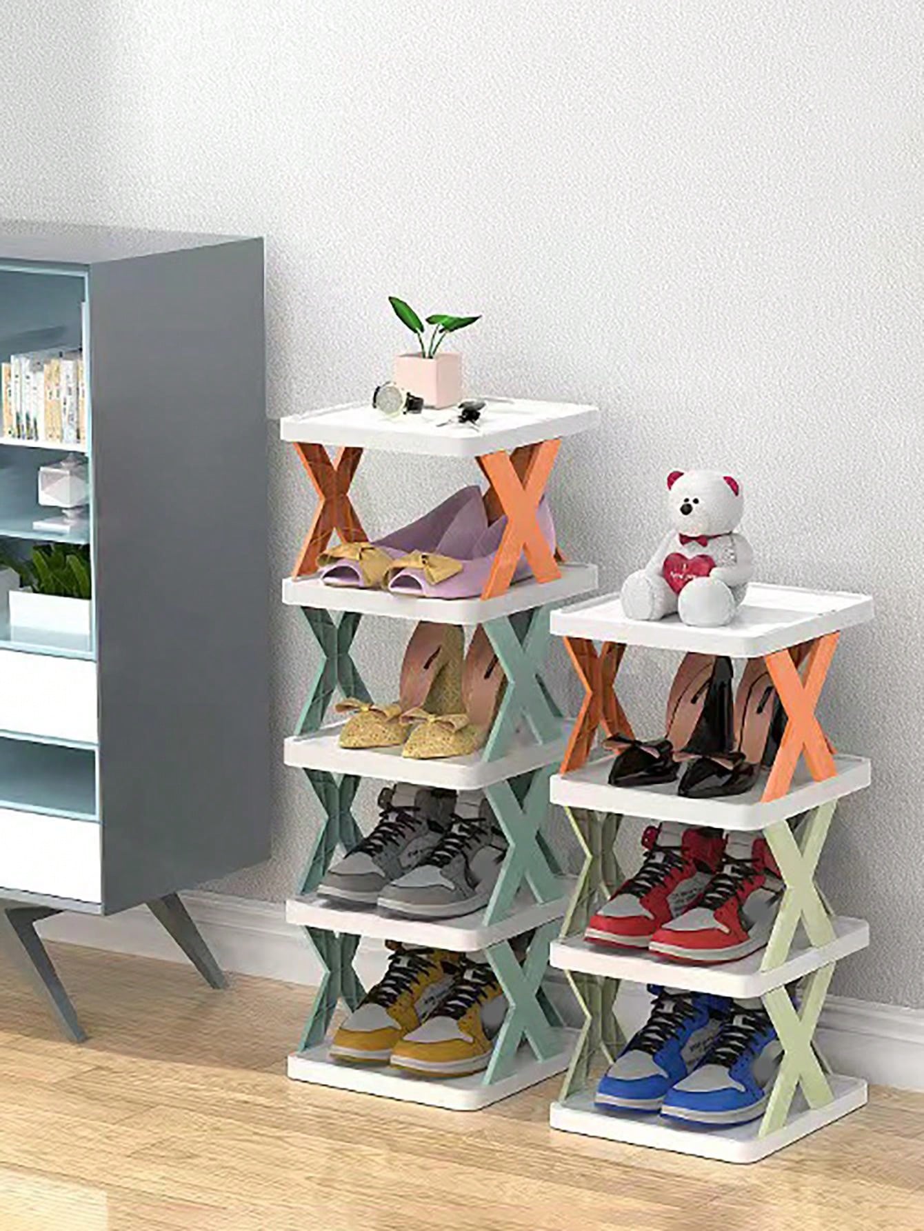 3/5-layer Shoe Storage Rack, Foldable Shoe Rack For Small Spaces, 5 ...