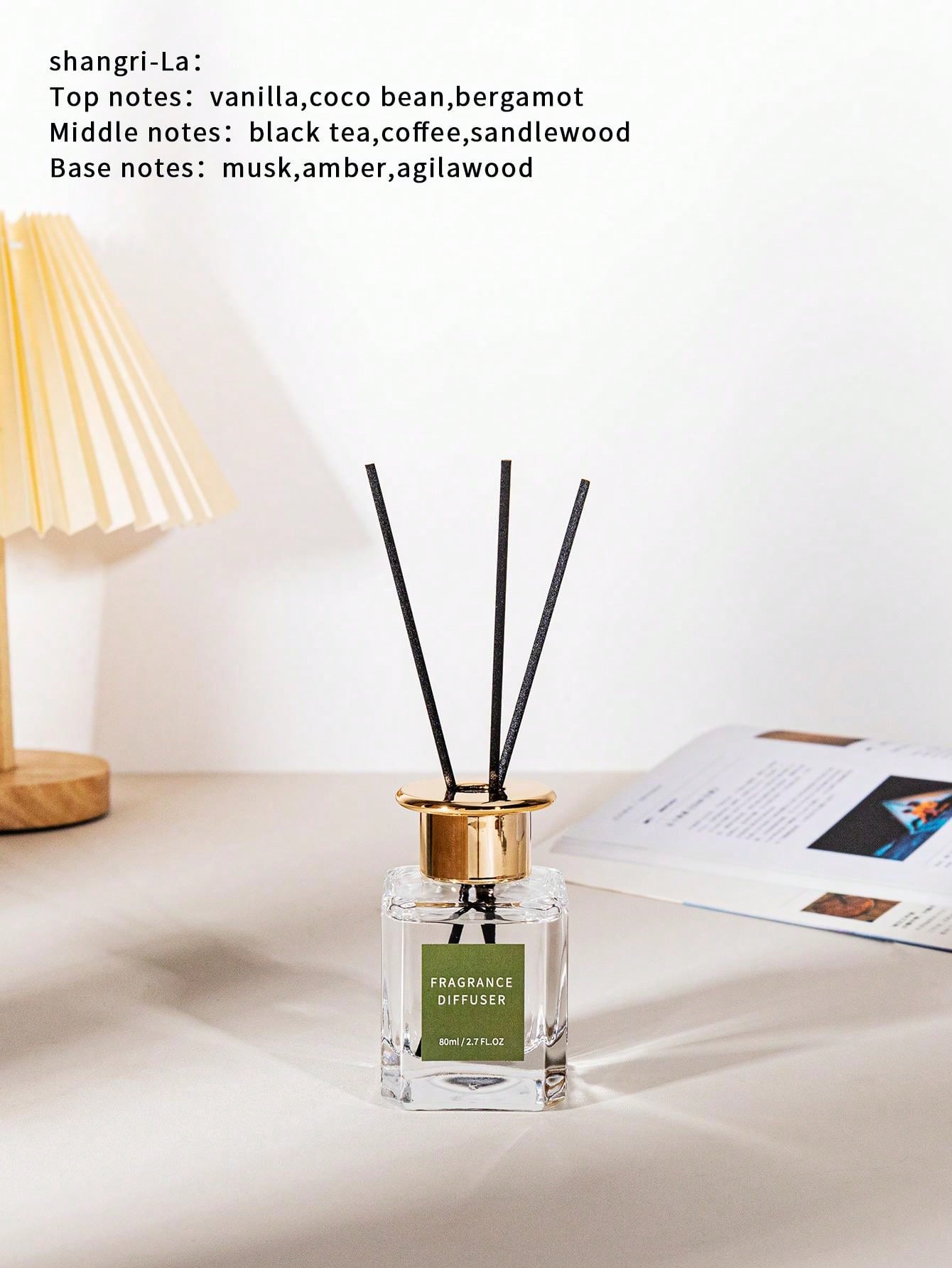 80ml Square Transparent Glass Bottle Nordic Style Rattan Reed Aroma Oil Diffuser For Indoor Long ...
