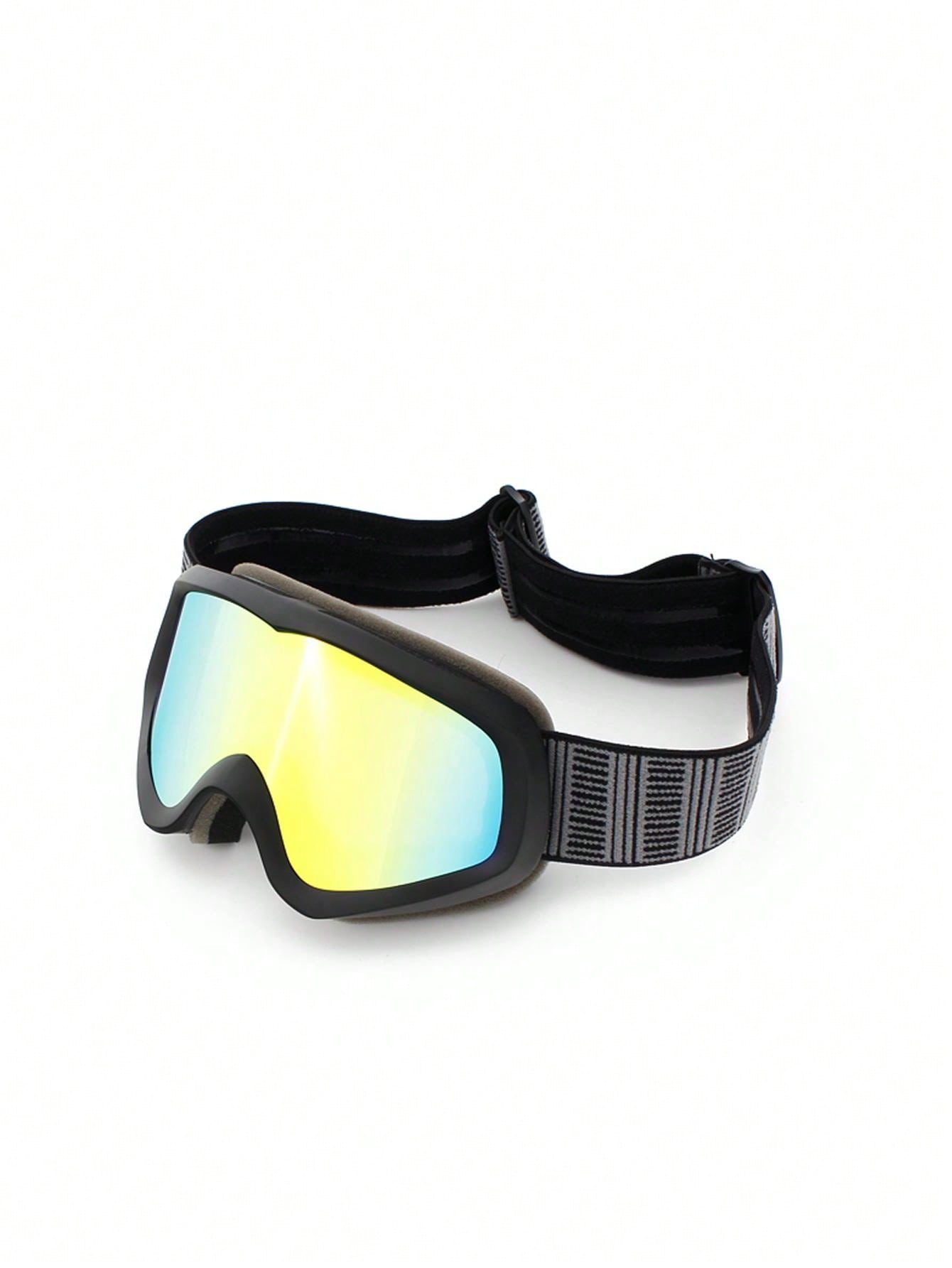 Xh126 Sand Black Frame Colorful Coating Ski Goggles | SHEIN USA