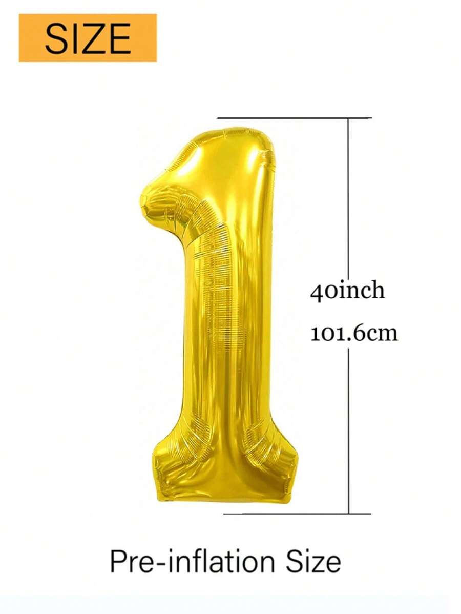 40 Inch Large Numbers Balloons ,Foil Mylar Big Number Balloons for Birthday Party supplies ...