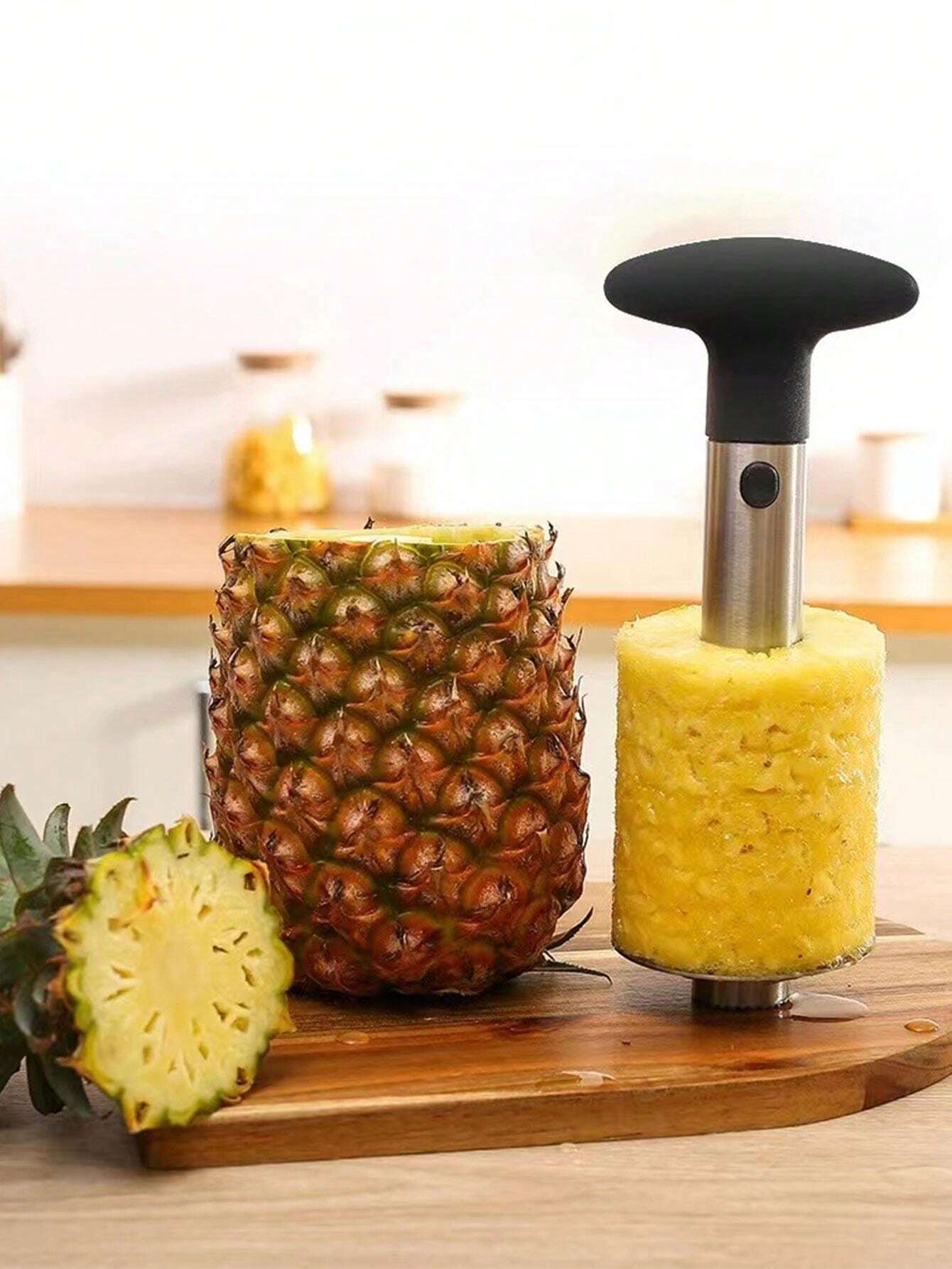 1PC stainless steel pineapple core slicer, pineapple cutter, pineapple ...