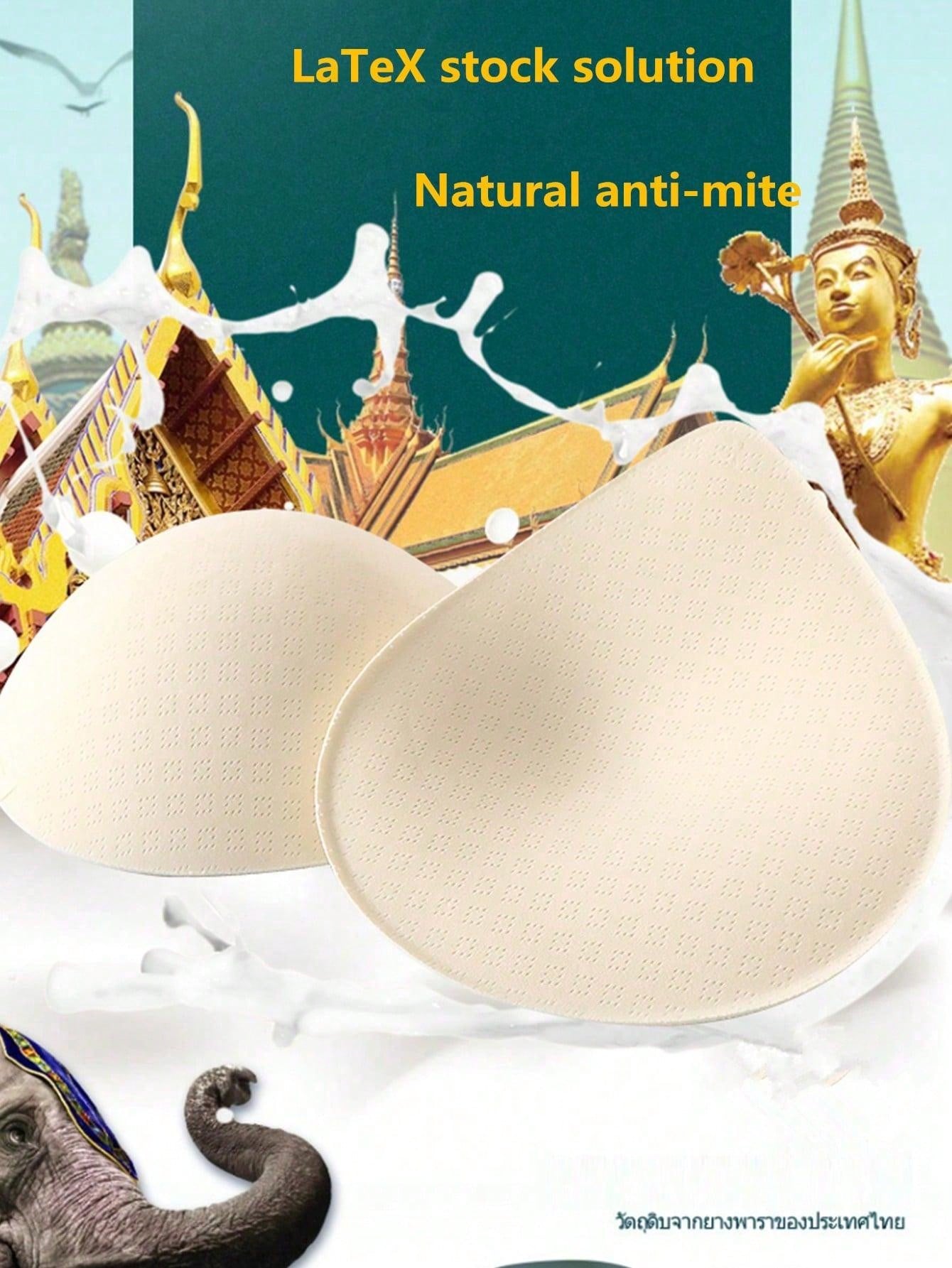 2pcs Flesh-colored Latex Bra Pads Suitable For Sports Bras And Bikini ...
