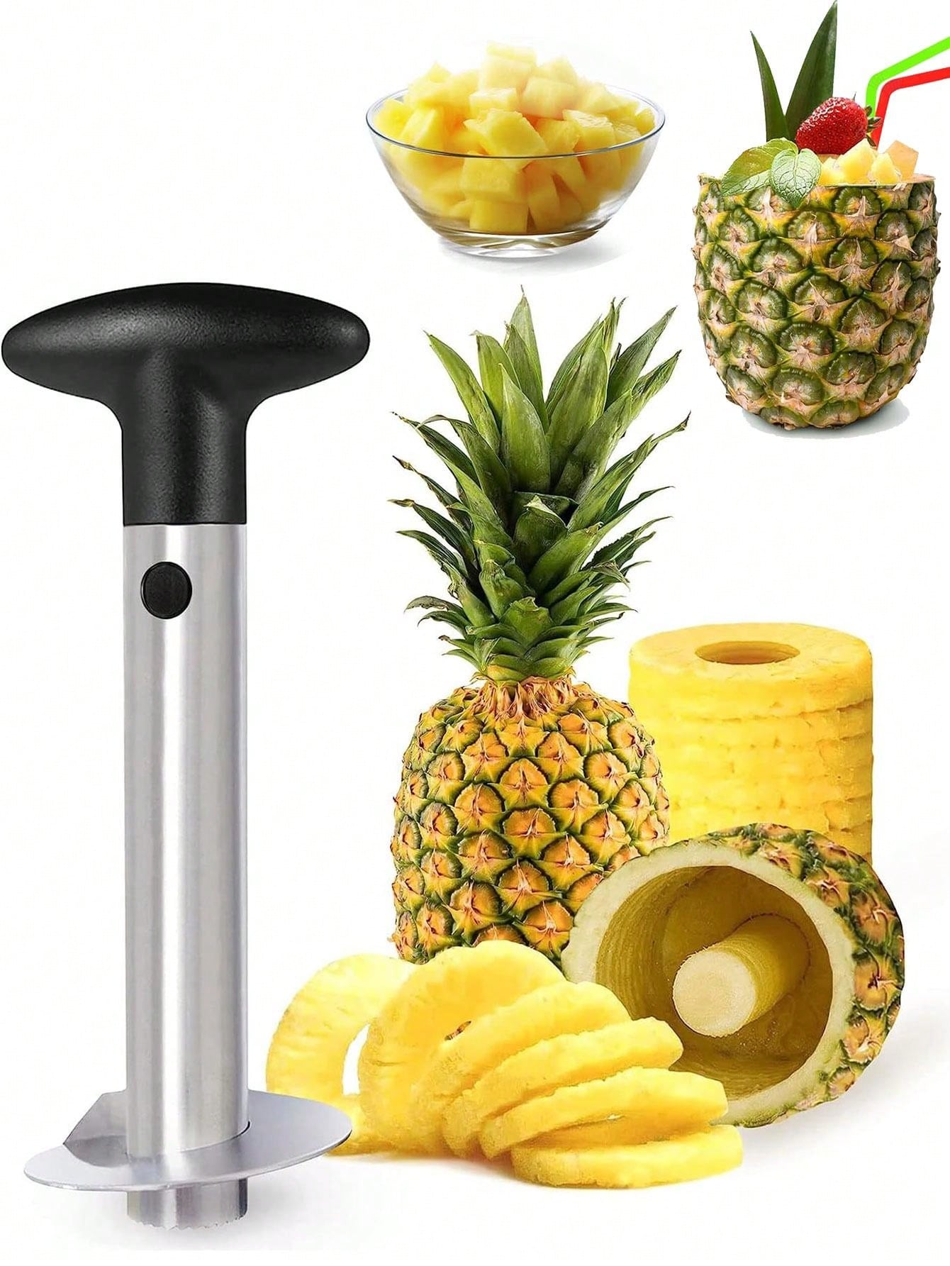 1PC stainless steel pineapple core slicer, pineapple cutter, pineapple ...