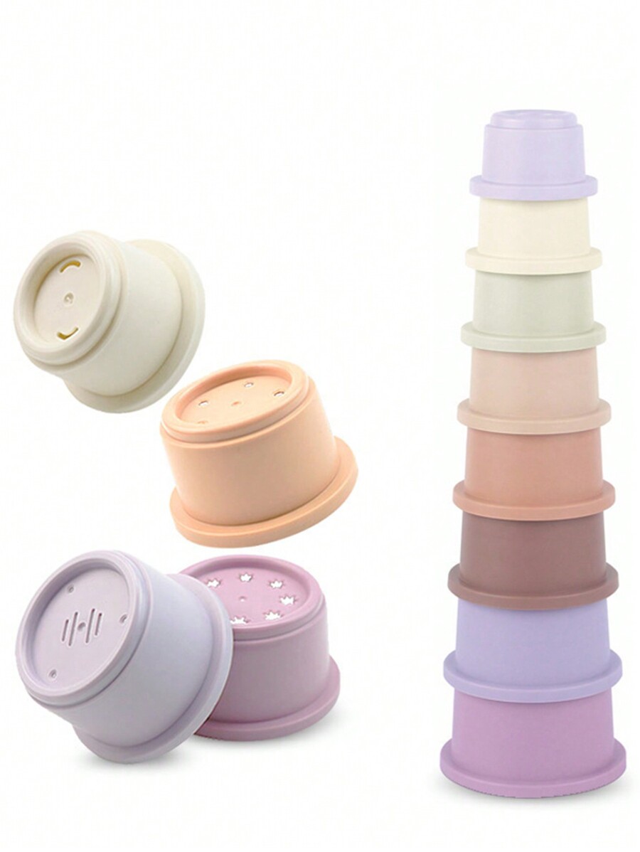 8pcs Stacking Cups For Rabbits, Colorful Bunny Toys Reusable Bunny Toys ...