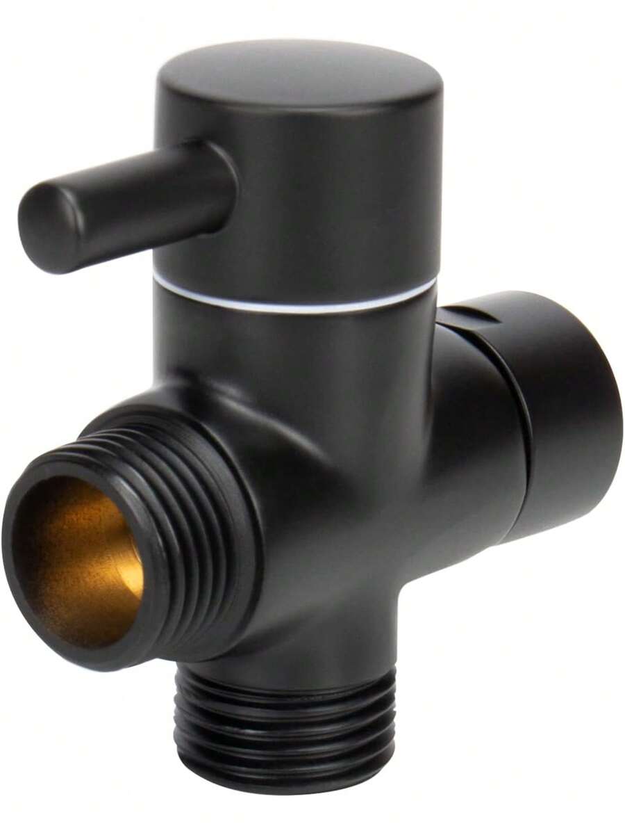 Solid Brass 3 Way Shower Arm Diverter Valve G1 2 T Adapter Bathroom
