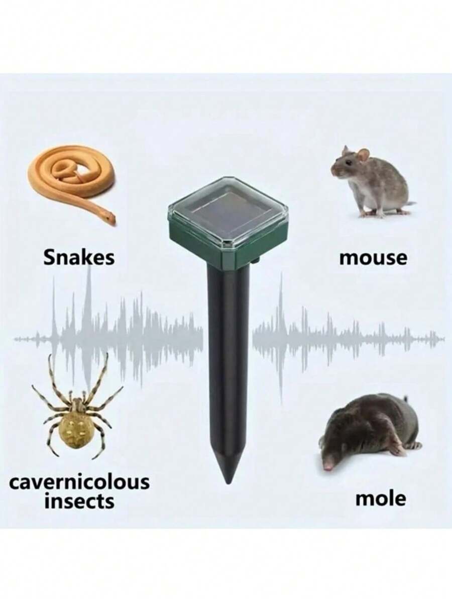 2 Pack Solar Rat Repeller, Ultrasonic Rat Repeller, Solar Sonic Rat ...