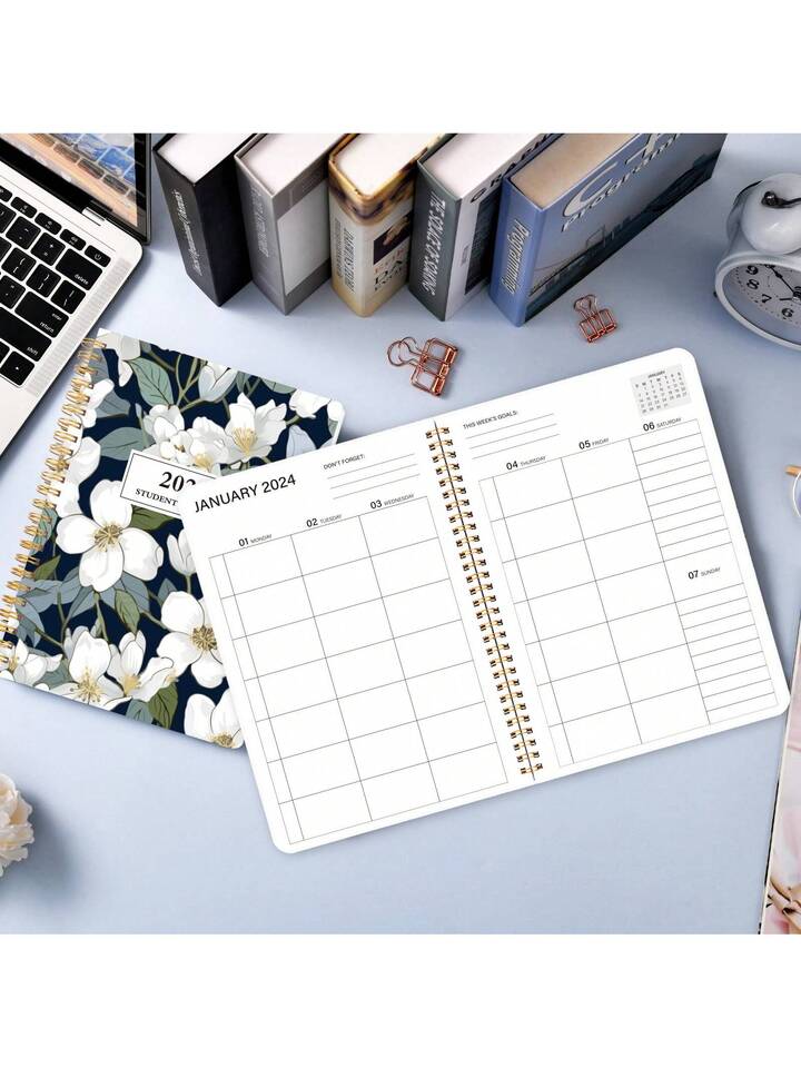 1pc Student Planner 2024 - Lesson Planner 2024, Jan. 2024 - Dec. 2024 ...