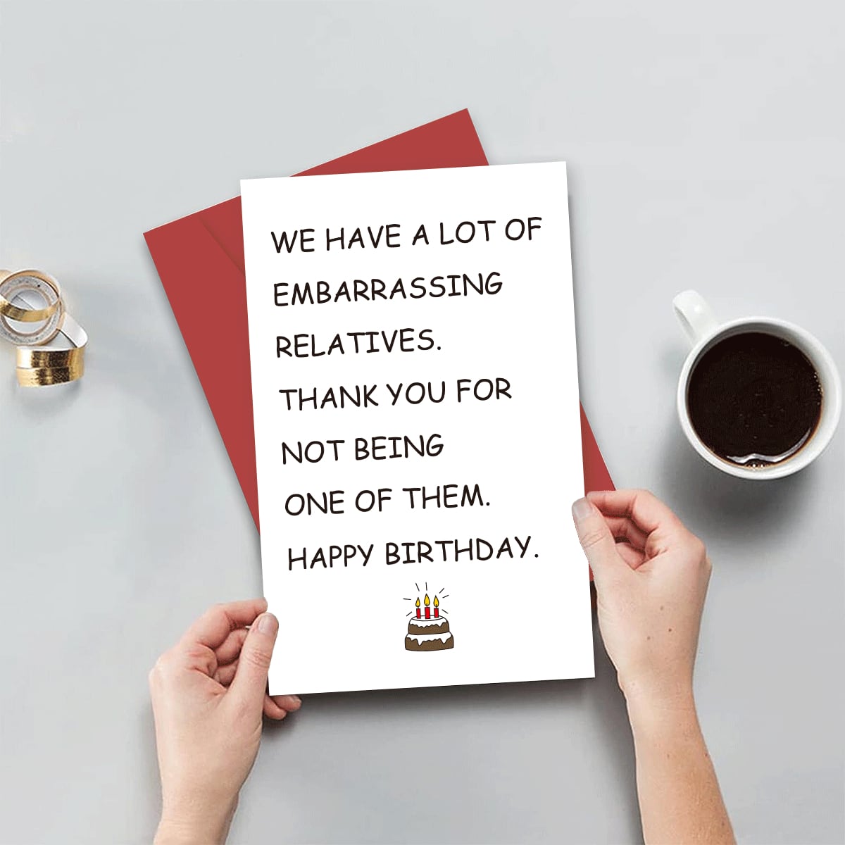 1 Pc Funny Birthday Card for cousins Uncles Aunts Brothers Sisters ...