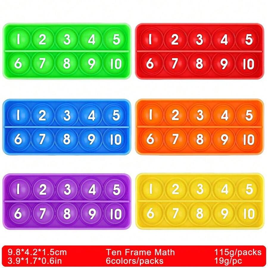 legendstar Ten Frames Math Pop Games Toy For Kids, Math Manipulatives ...