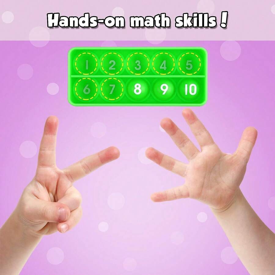 legendstar Ten Frames Math Pop Games Toy For Kids, Math Manipulatives ...