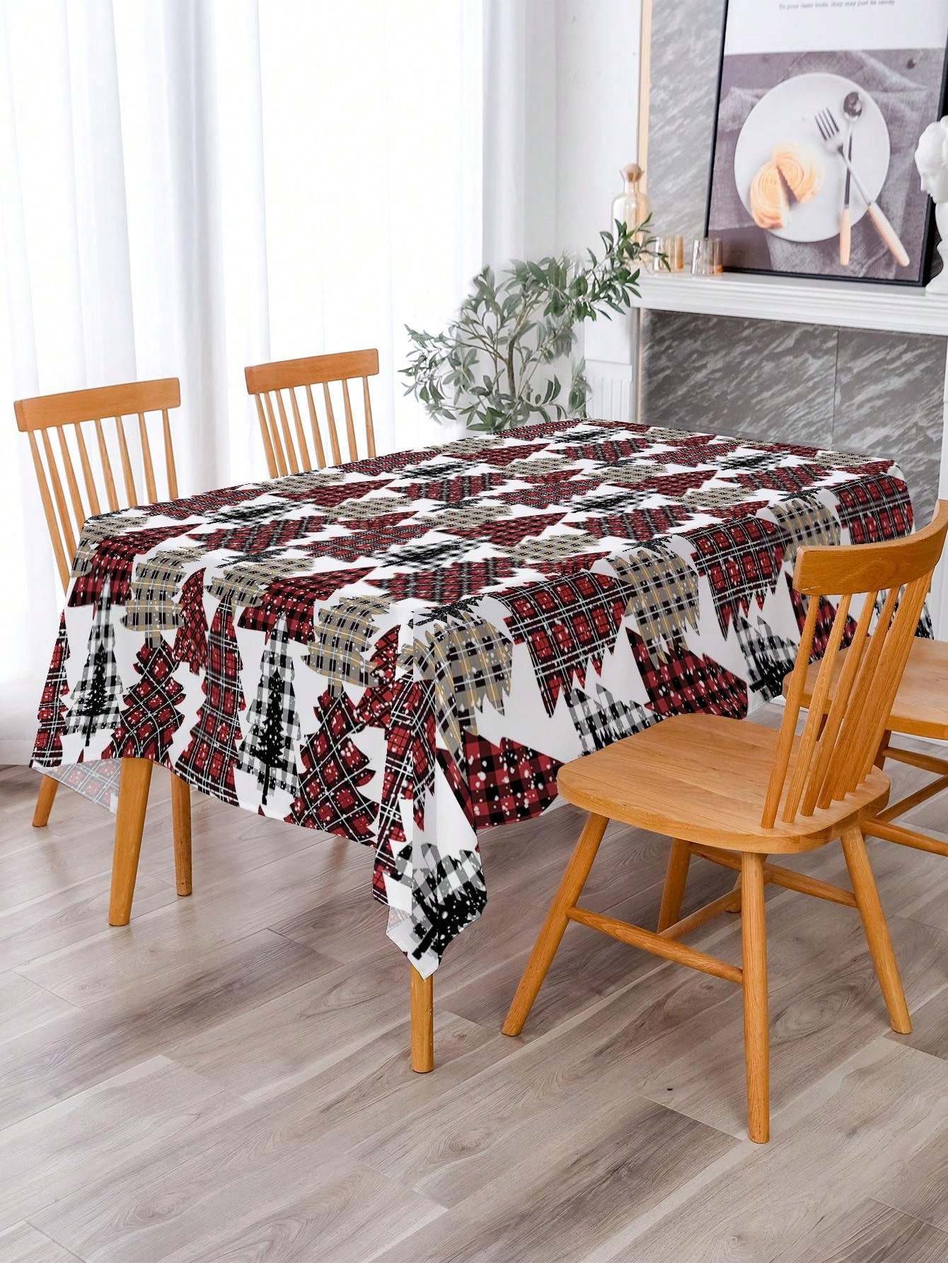 1pc Christmas-themed Pattern Printed Tablecloth | SHEIN USA