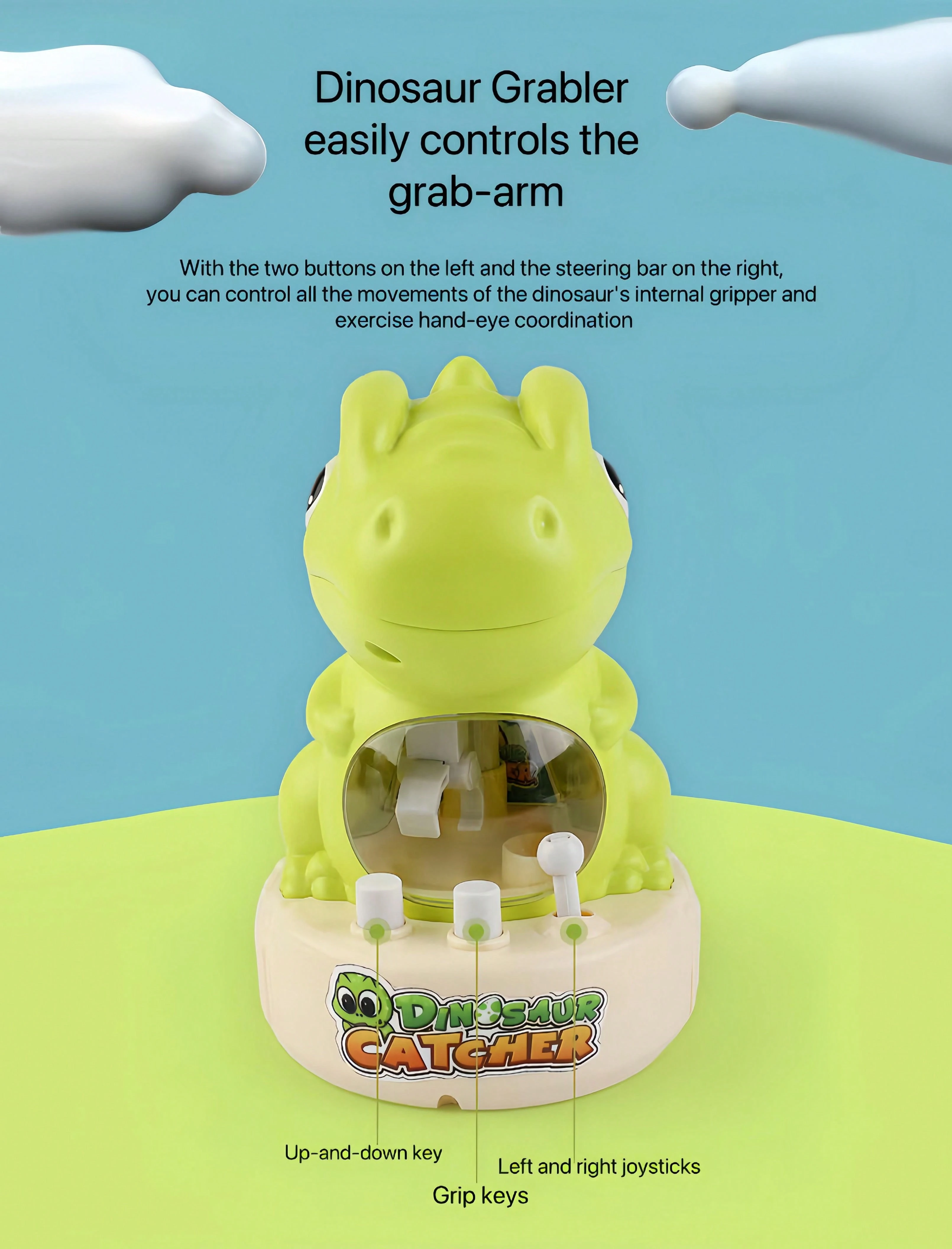 15 Piezas/set Mini Máquina De Garra De Dinosaurio De Juguete Para ...