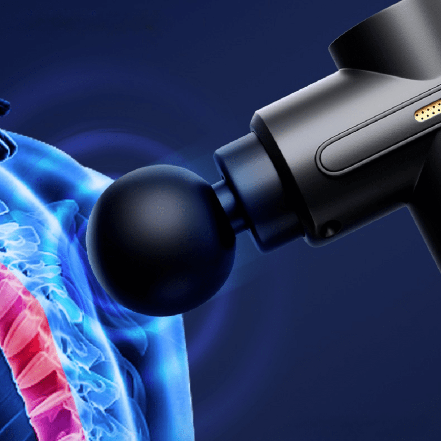 Mini Massage Gun With 4 Professional Massage Heads Home Portable Muscle Relaxation Device