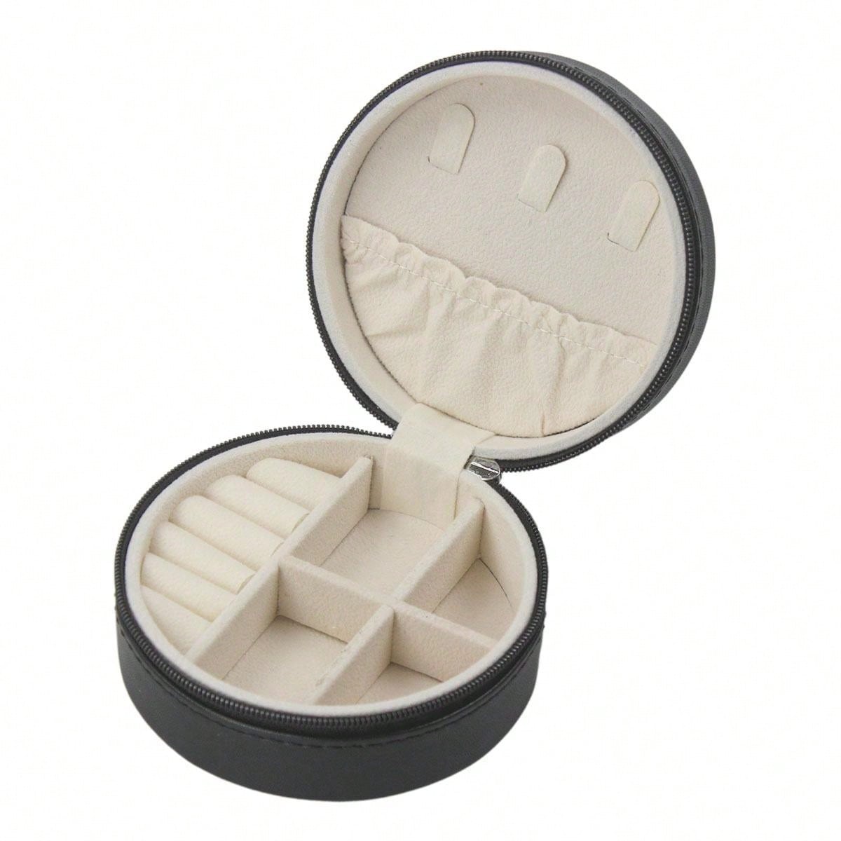 Black Circular Jewelry Box | SHEIN USA