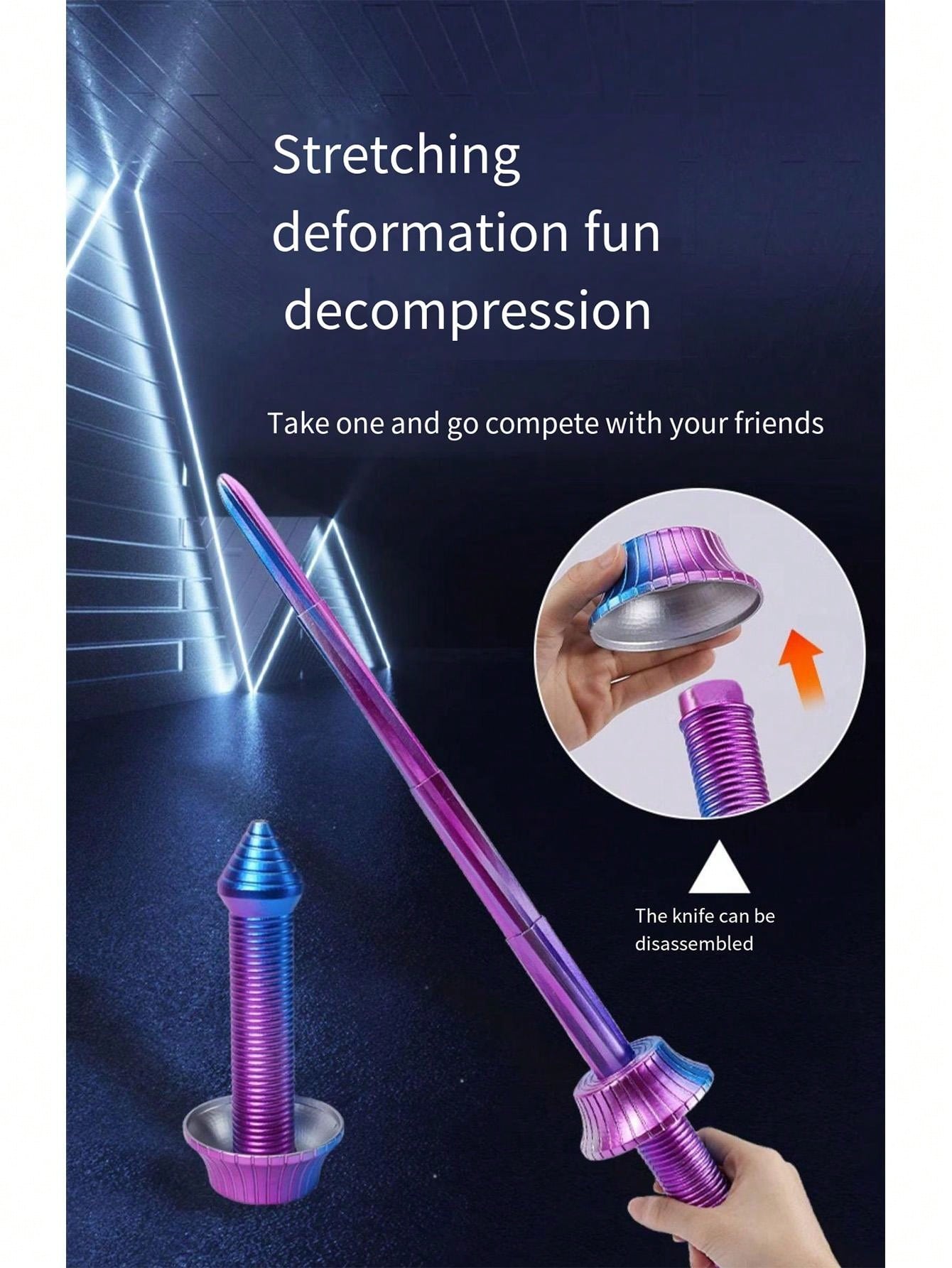 A Retractable Sword, A Plastic Knife, A Trendy Western Sword, A Simulated Spiral Sword | SHEIN