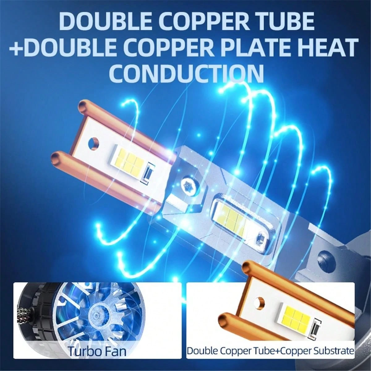 2pcs Super Power 190W LED H7 H4 H11 H1 LED Car Headlight Bulbs 90000LM 6000K 9005 HB3 9006 HB4 ...