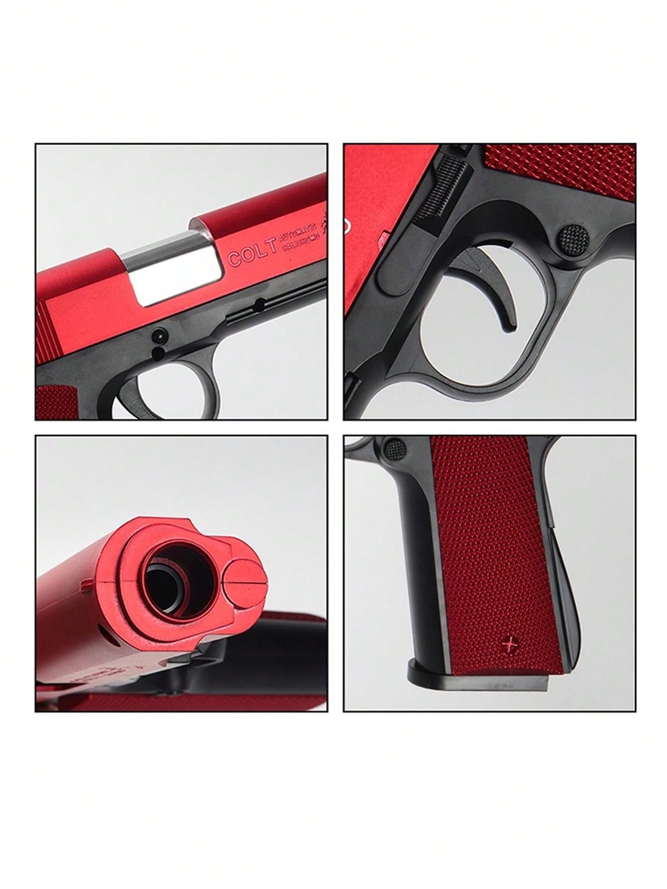 1pc Random Color Realistic Handgun With Ejecting Cartridges & Soft ...
