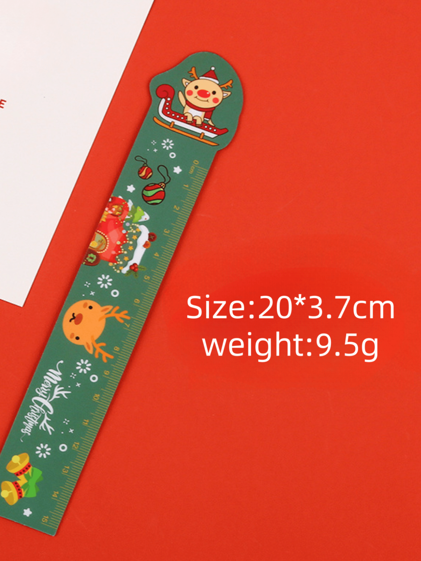 A Set Of Christmas Cartoon Special-shaped Magnetic Christmas Soft Ruler ...
