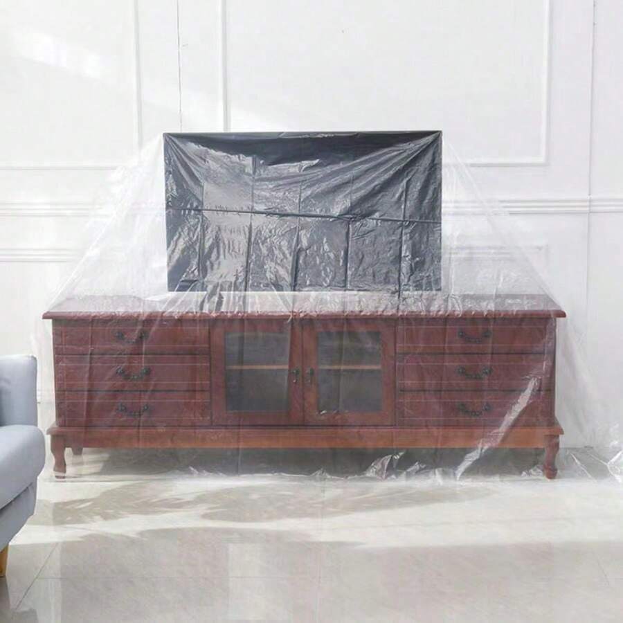 1pc/2pcs Transparent Furniture Dustproof Film, Sofa And Wardrobe ...