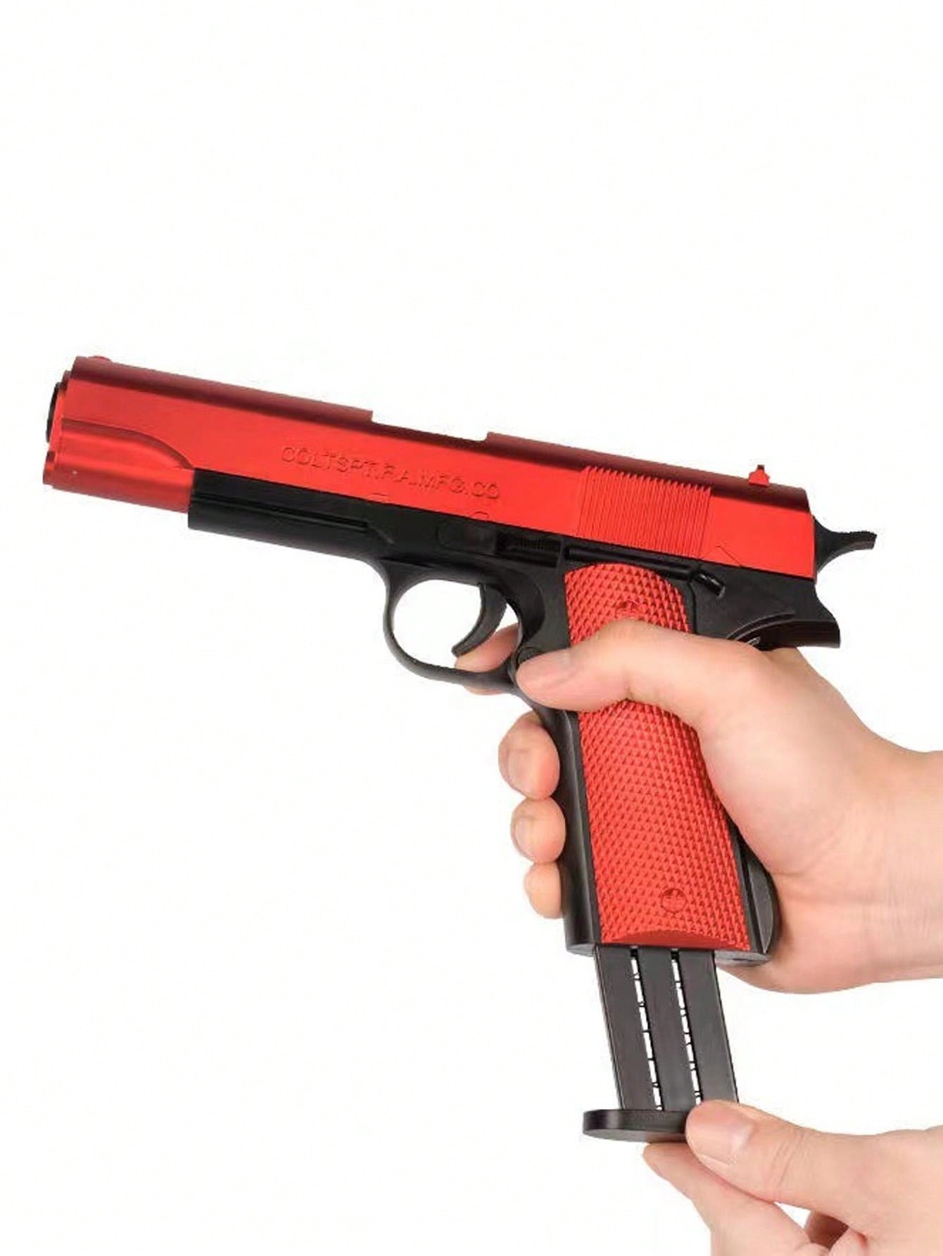 1pc Random Color Realistic Handgun With Ejecting Cartridges & Soft ...