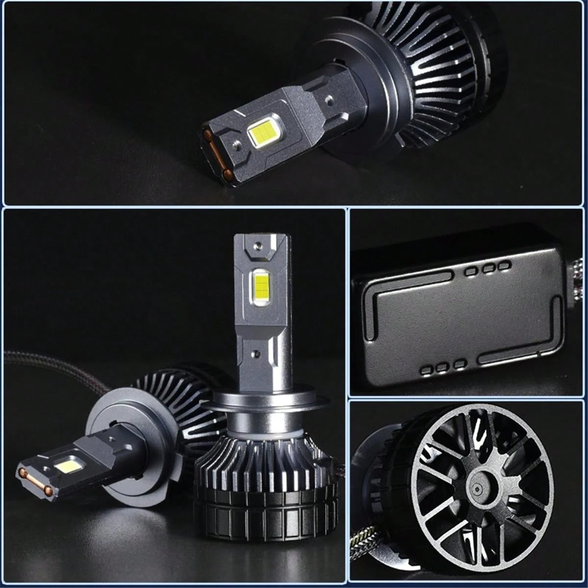 2pcs Super Power 190W LED H7 H4 H11 H1 LED Car Headlight Bulbs 90000LM 6000K 9005 HB3 9006 HB4 ...