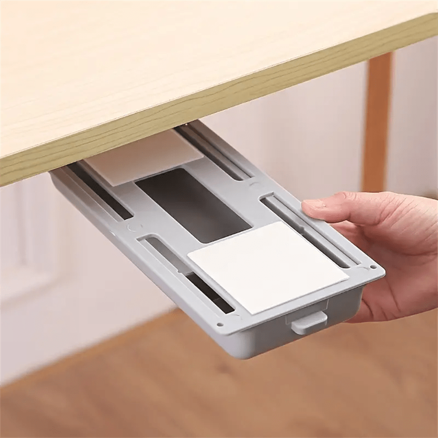 1pc Moving Small Drawer Stable Under The Table Storage Box Hidden Type ...