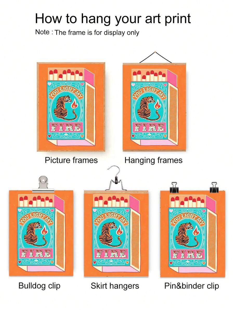 1pc Personality Creative Matchbox Decor Painting Core (No Frame ...