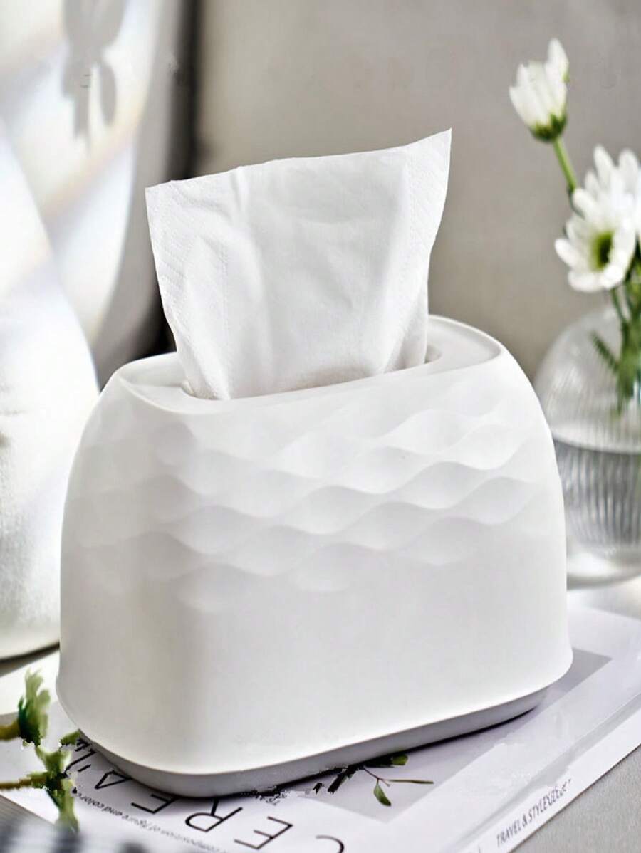 Nordic Style Water Ripple Spring Loaded Tissue Box For Living Room ...