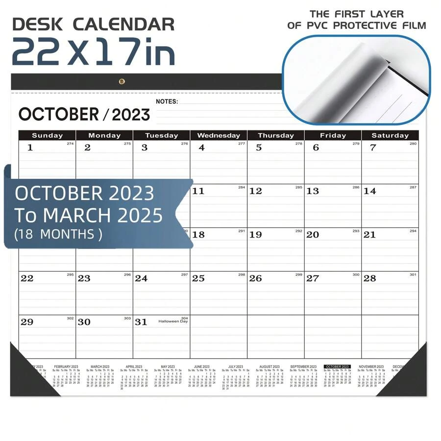 2023-2025 Calendar, October 2023-march 2025, Calendar And To-do List ...