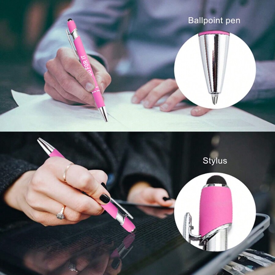 12 Pieces Pink Inspirational Pens | SHEIN UK
