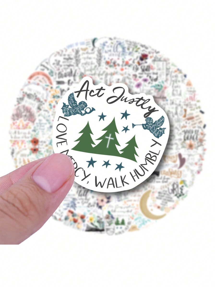 100PCS Bible Stickers Jesus Stickers,Christian Jesus Scripture Stickers ...