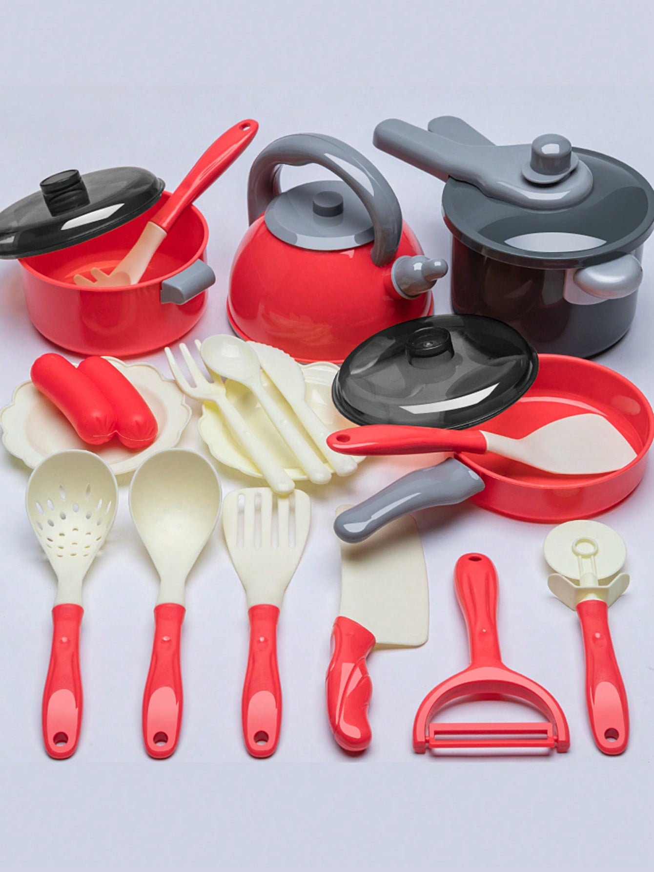 20Pcs/Set Mini Kitchen Playset, Toddler Pretend Cooking Play Pots, Pans ...