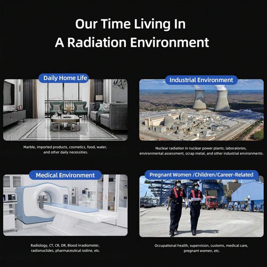 90mm Geiger Counter for Nuclear Radiation, Portable Radiation Detector ...