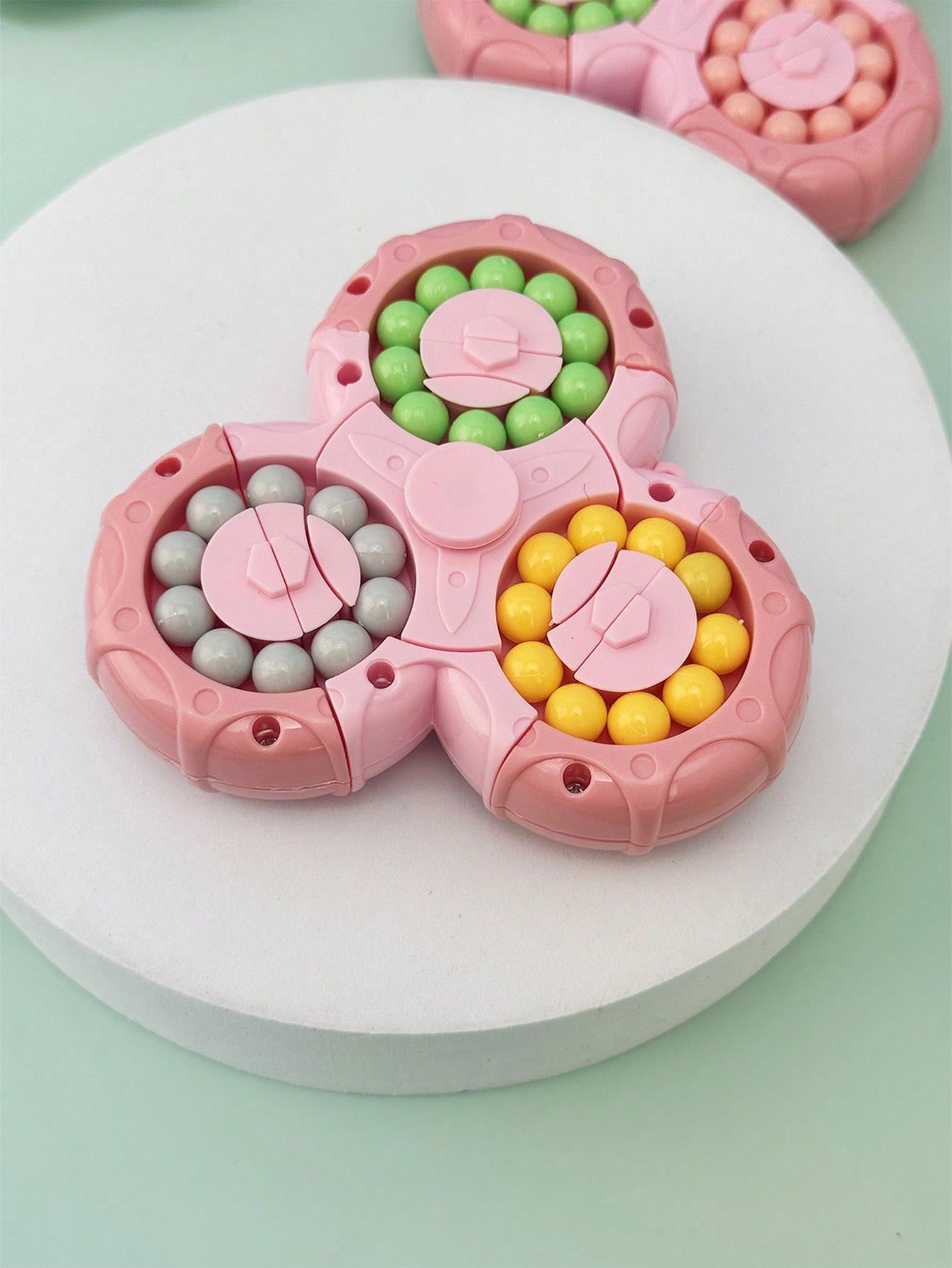 1pc Rubix Cube-shaped Fidget Toy With Six Rotating Sides, Stress Relief ...